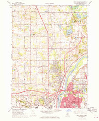 Hi-Res Interactive Map of Cedar Springs SW, Kent County, MI in 1967 ...